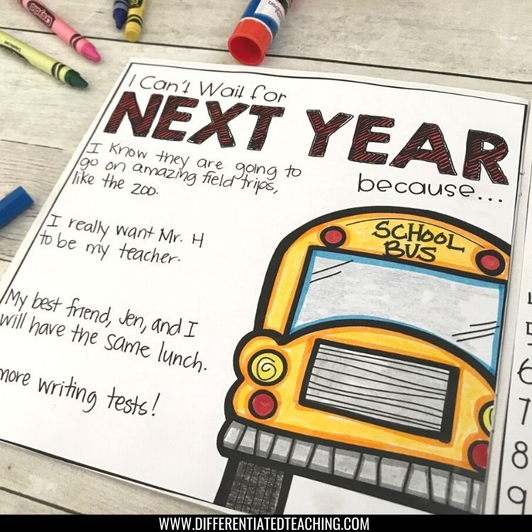 End of Year Memory Book for 5th grade – Differentiated Teaching with ...