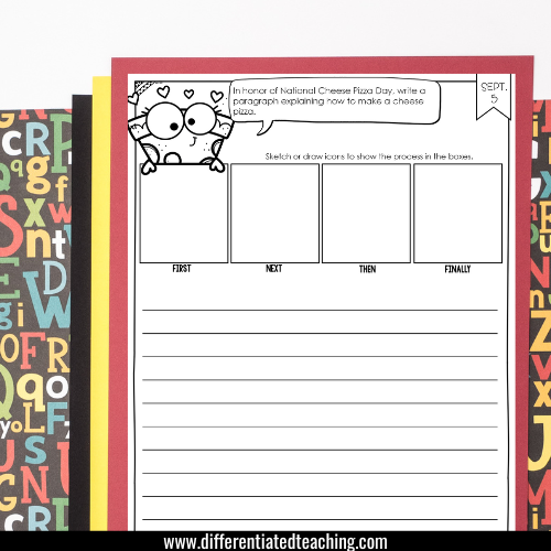 September Writing Prompts - No Prep Daily Quick Write Journal Activiti ...